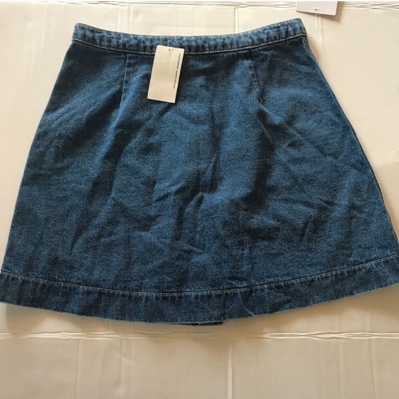 American Apparel | Skirts | New American Apparel Aa Denim Button Front ...